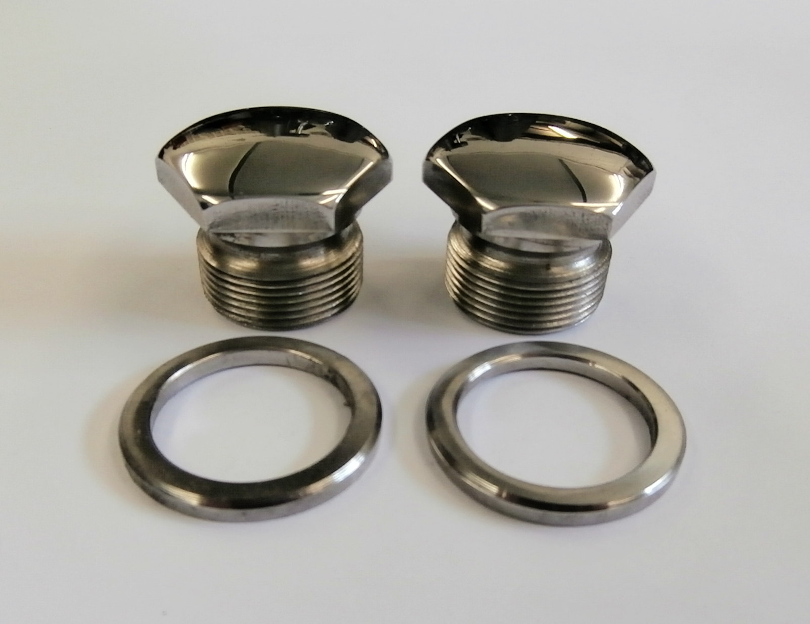 HEX TOP FORK NUTS FOR 1" 1/4 FORKS - pair | Acme Stainless Ltd